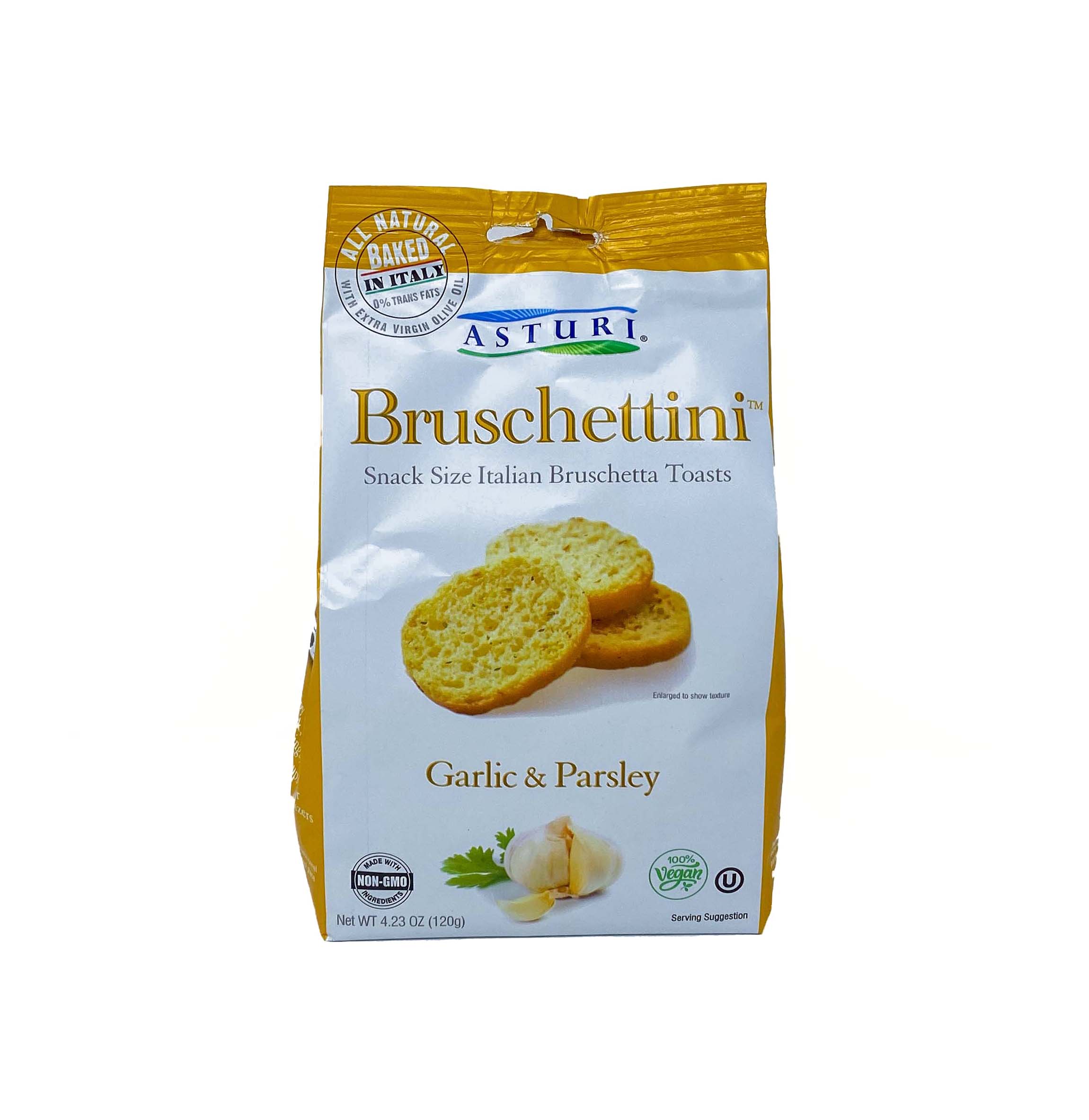 Italian Imported Bruschetta Crackers | Asturi Garlic & Parsley ...