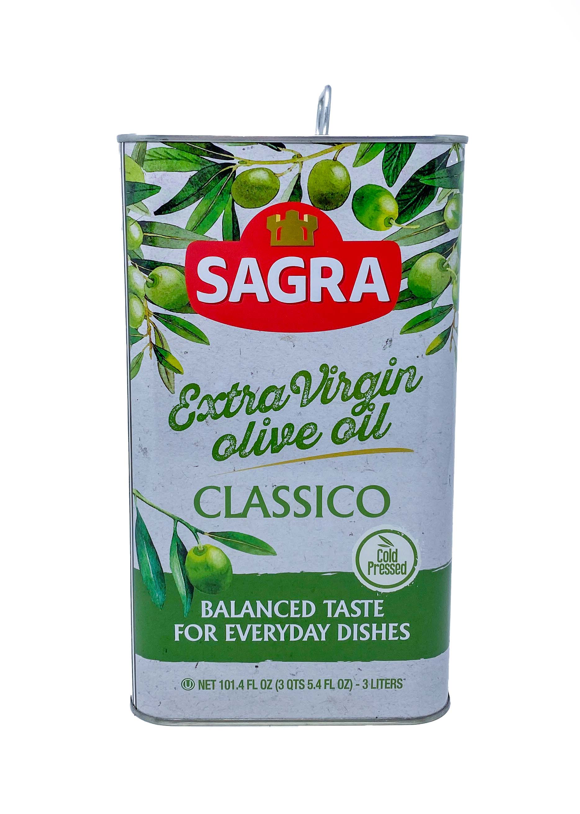 Sagra Brand Extra Virgin Olive Oil Clasico 3L - Premium Italian EVOO ...